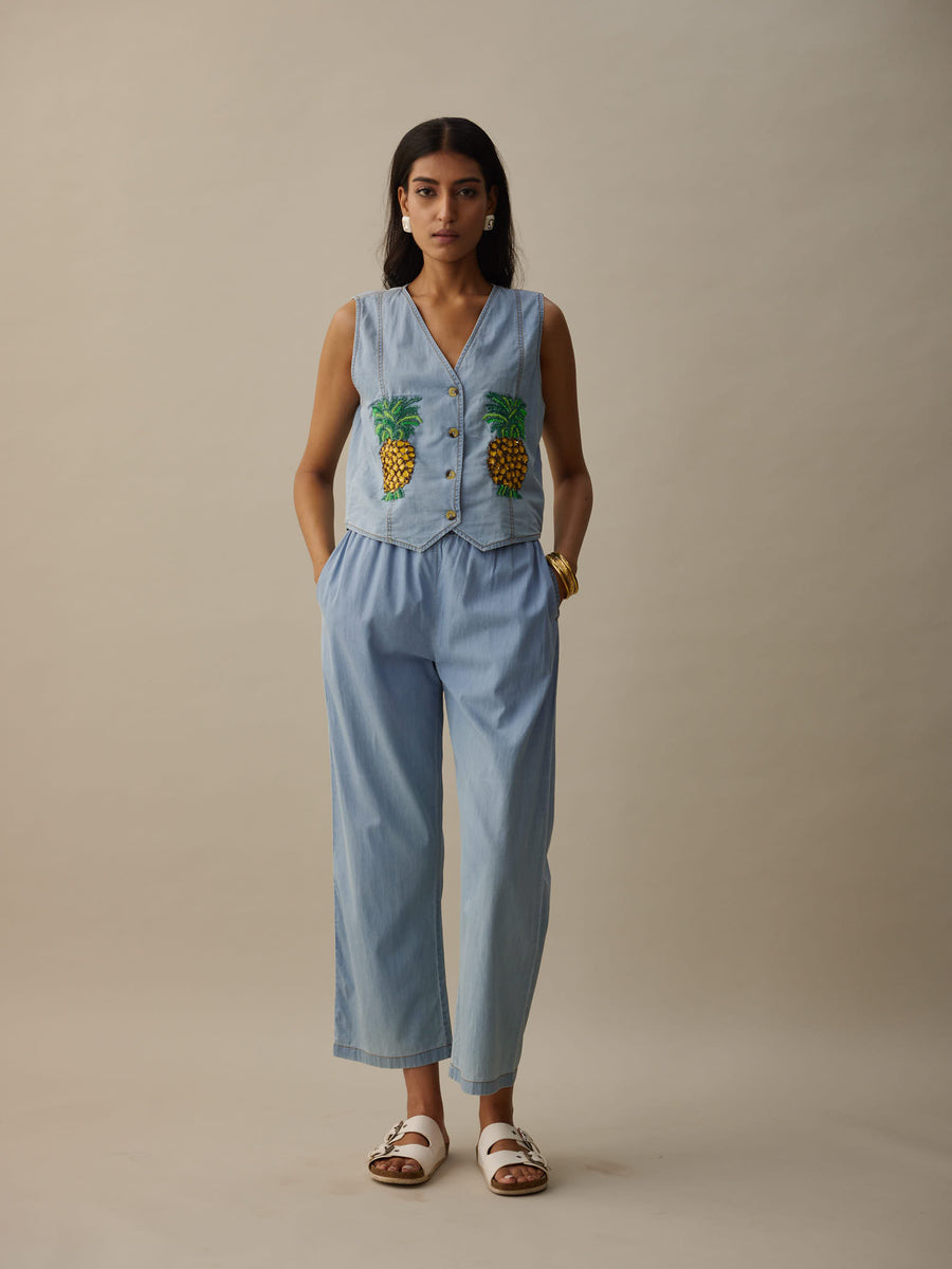 Clea Set Denim Nakateki