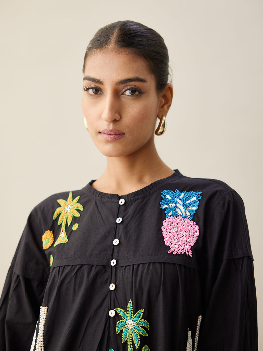 Iris Dress Black Nakateki